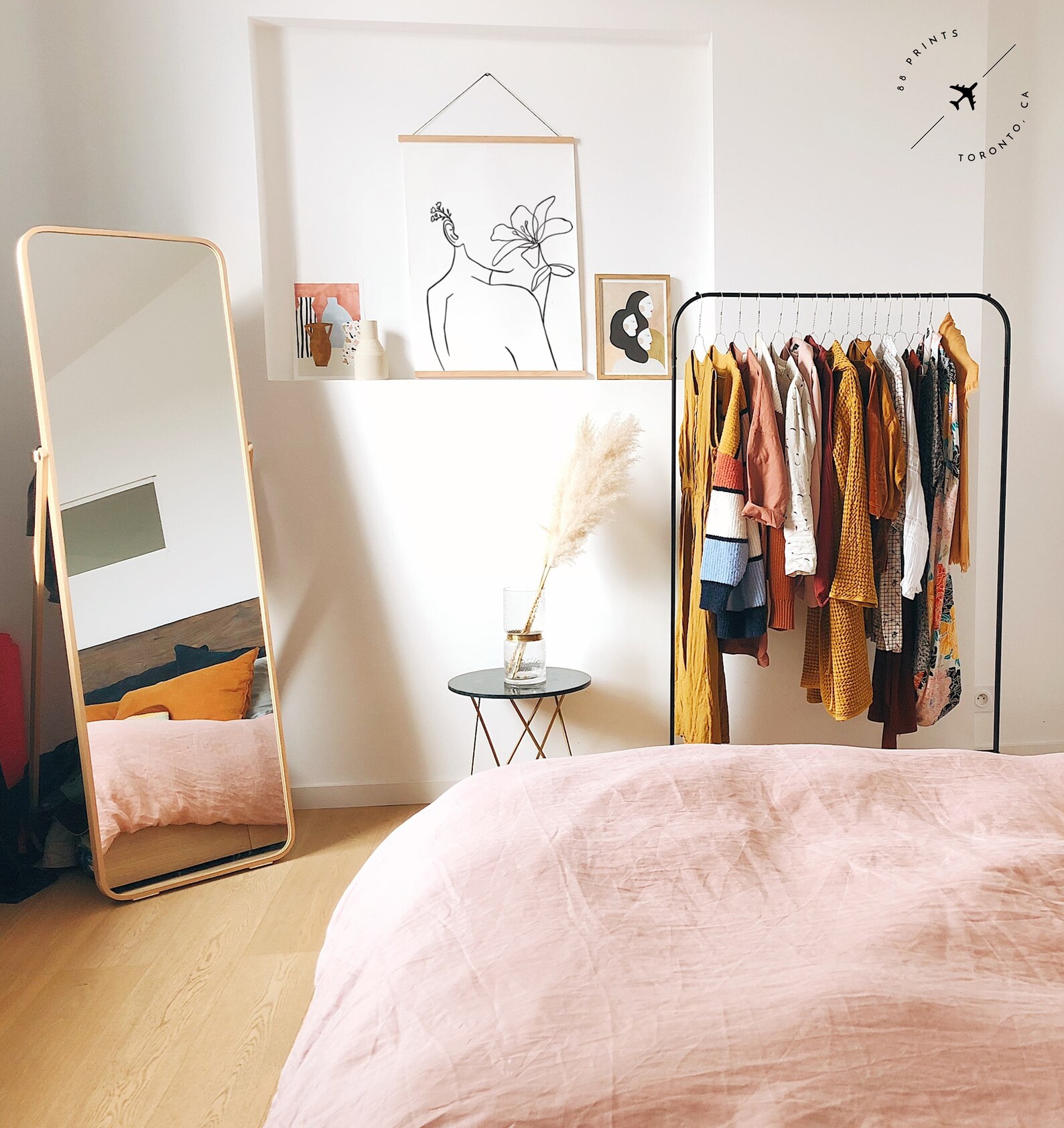 Fine Line Abstract Print Flower Art Abstract Art Minimalist | Etsy