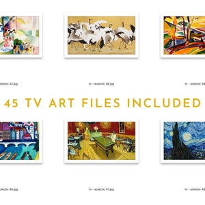 Samsung Frame TV Art Set Eclectic Vintage Mega Bundle 45 Files Included ...