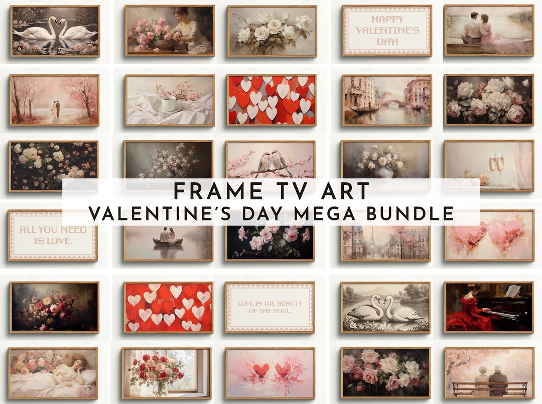 Frame TV Art Set Valentines Mega Bundle - 130 Files Included! Valentines Frame TV Art | Frame TV ...