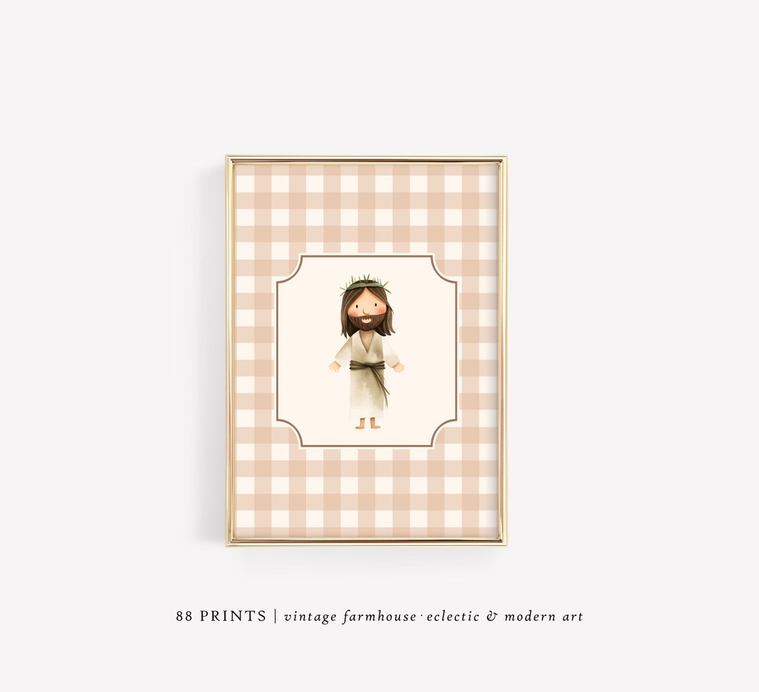Jesus Nursery Print Nursery Wall Decor Nursery Prints Gender Neutral ...