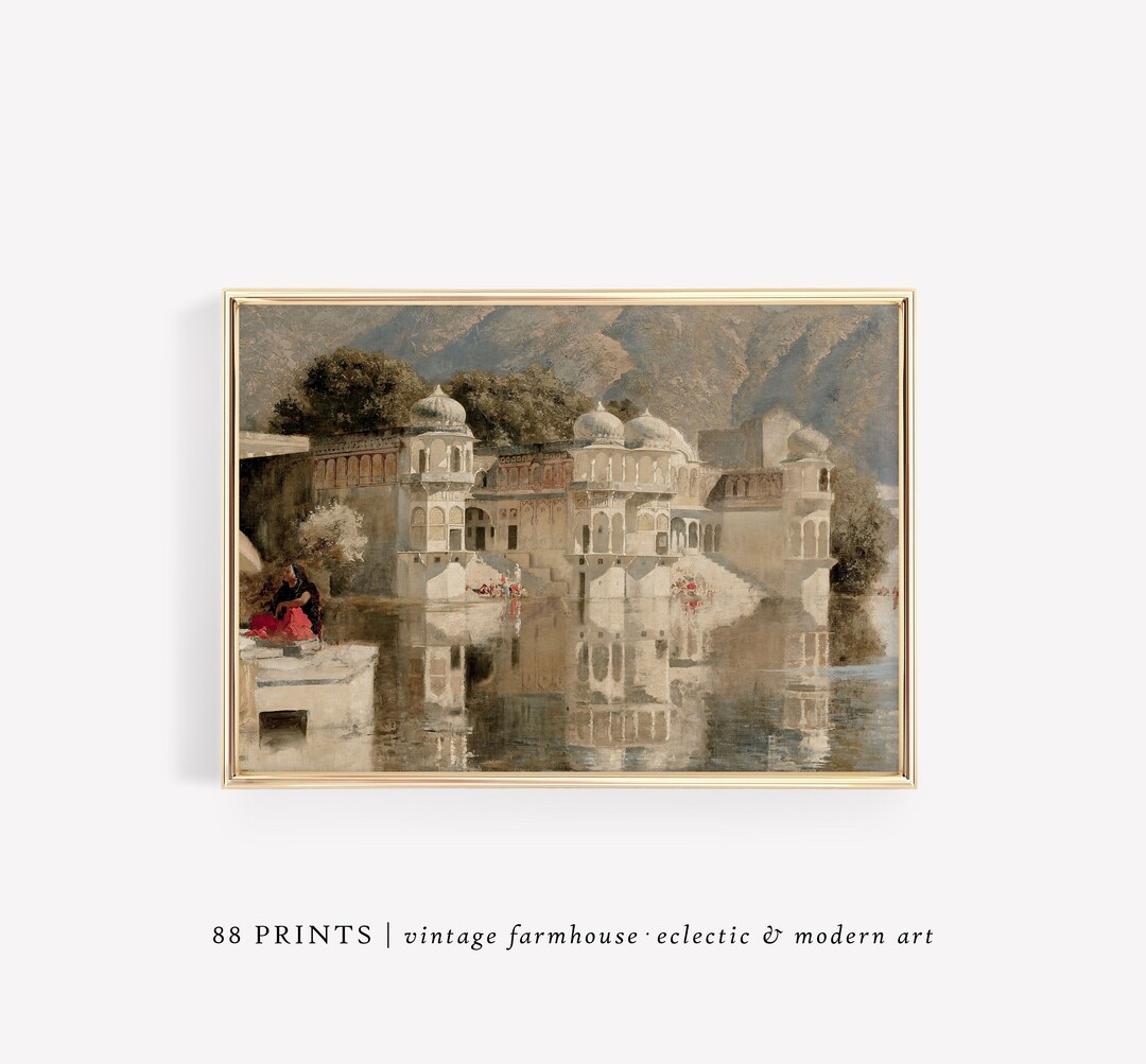 Vintage India Print Vintage Decor India Wall Art India Print India Art ...