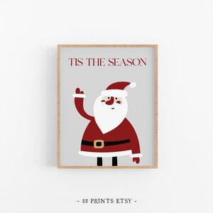 Christmas Set of 9 Prints, Christmas Artwork, Christmas Printable Art ...