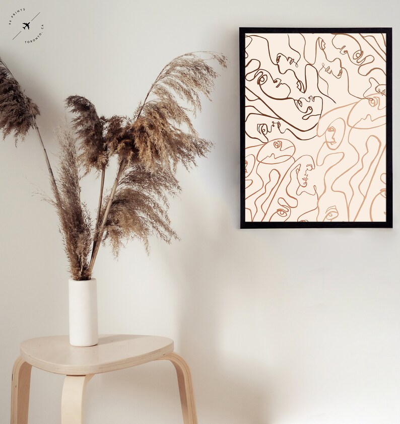 Fine Line Faces Print Unity Art Diversity Art Antiracism - Etsy