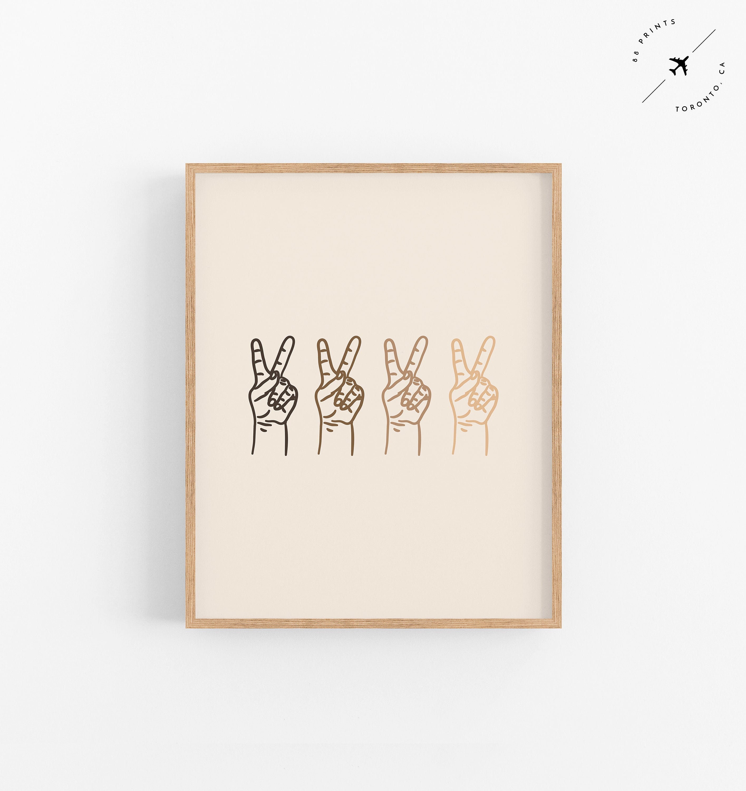 Peace Sign Fine Line Print Black Lives Matter Print Peace - Etsy