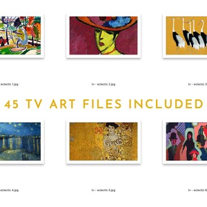 Samsung Frame TV Art Set Eclectic Vintage Mega Bundle 45 Files Included ...
