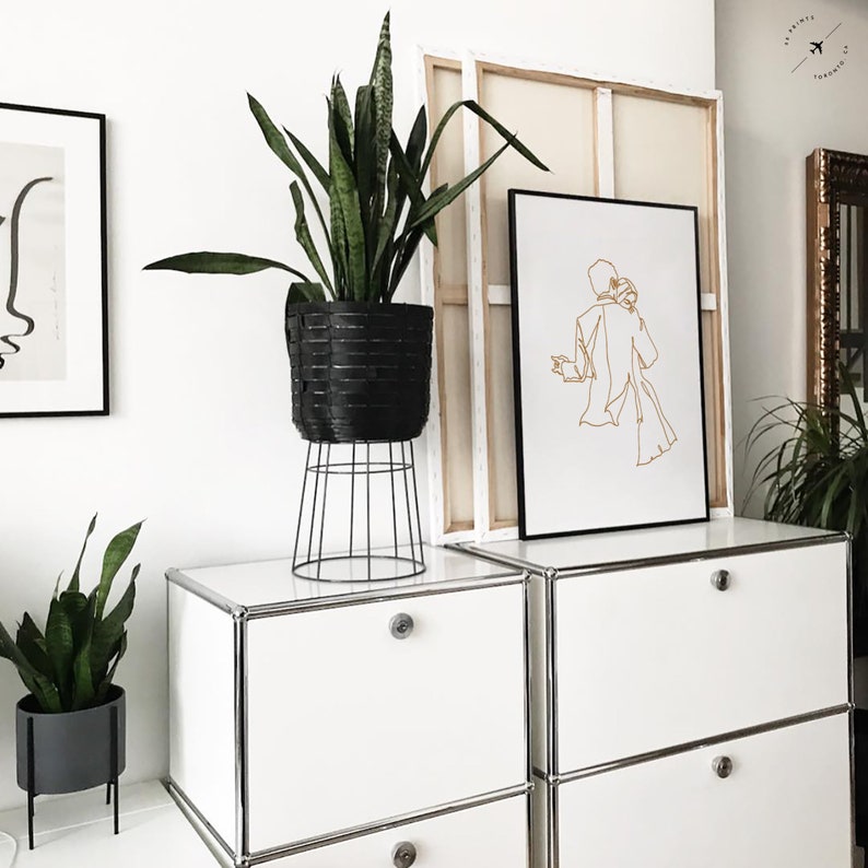 Dancing Couple Print Fine Line Couple Print Love Print - Etsy