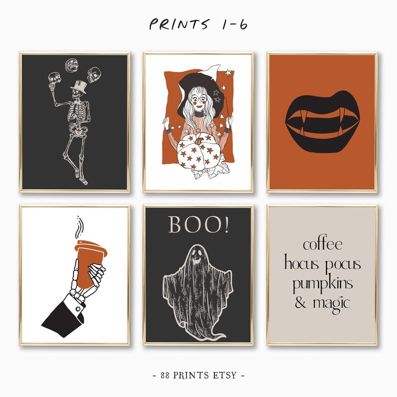 Halloween Mega Bundle Set 15 Printables 5 Bonus Prints - Etsy