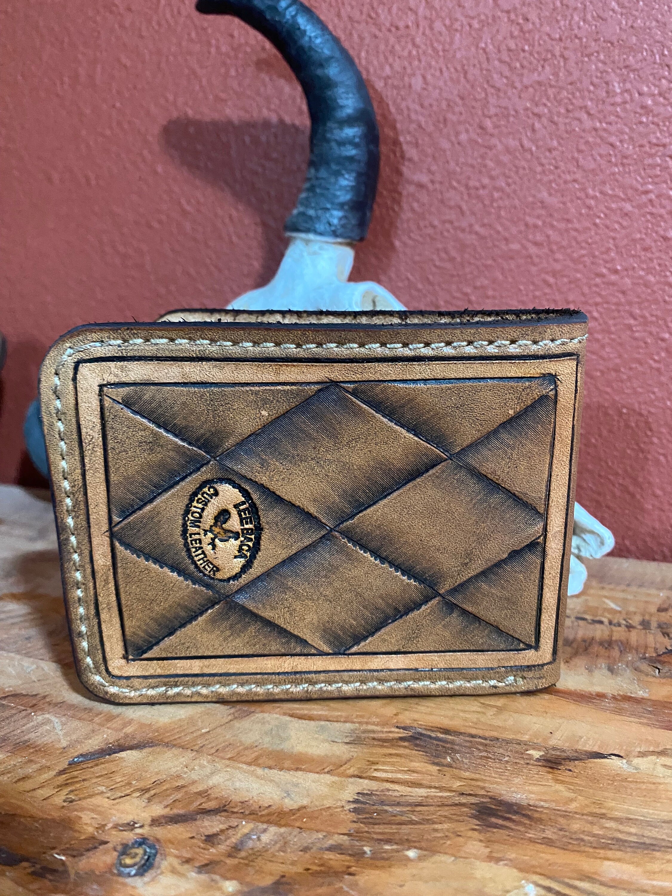Custom Made Tooled Leather Bifold Wallet - Etsy