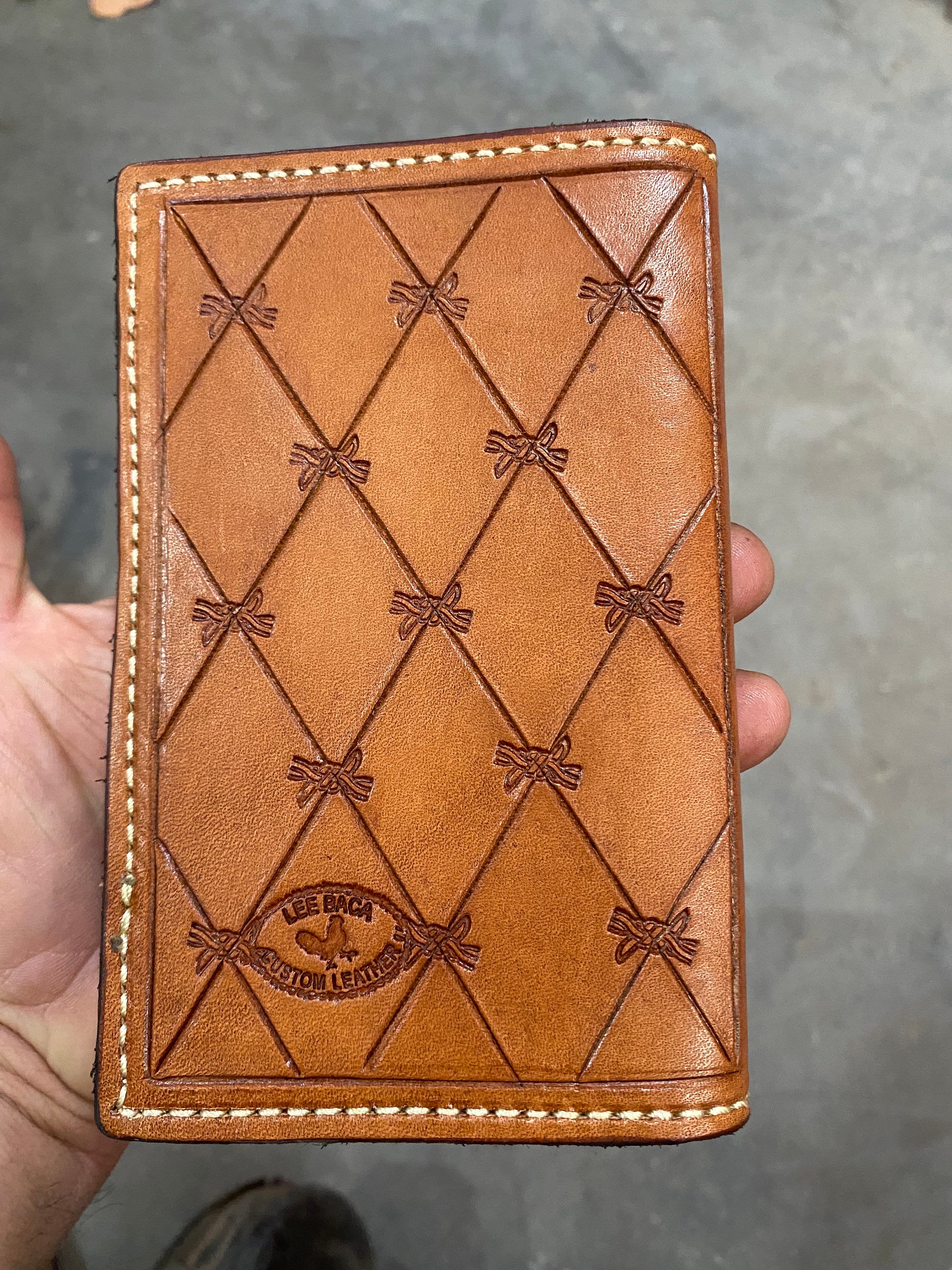 Custom 3.5 X 5.5 Tooled Leather Field Notes and Small Tally Book Cover ...