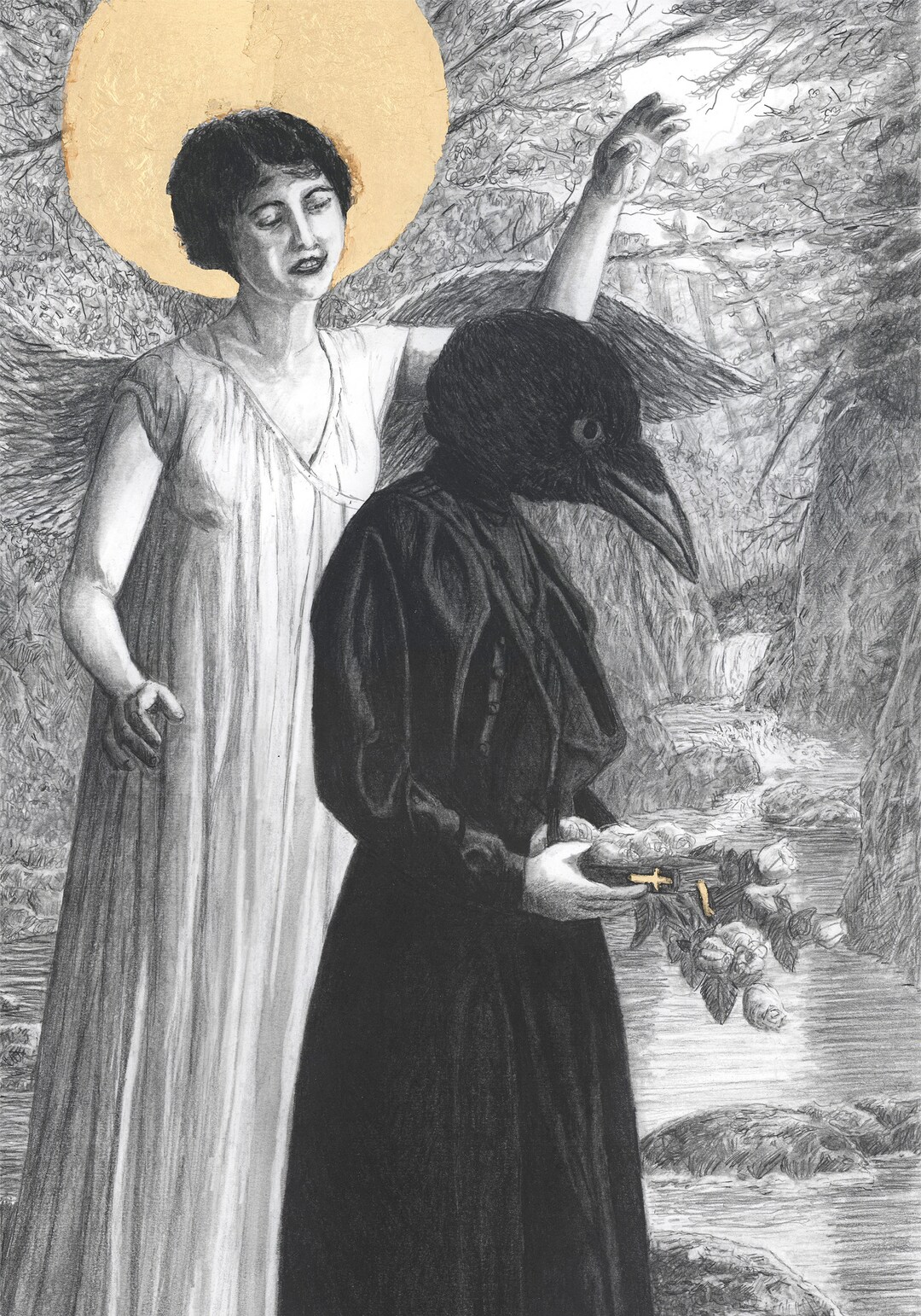 Gallery Wall Angel and Pagan Giclée Art Print - Our Last Days in the ...