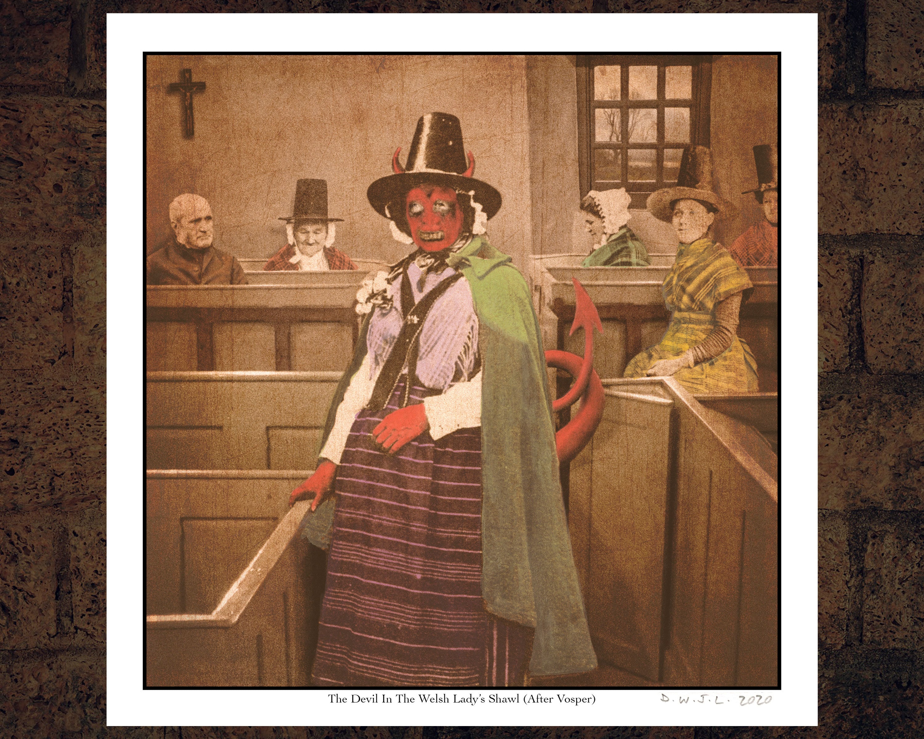 Folk Horror Wales Chapel Giclée Print the Devil in the Welsh Lady's ...