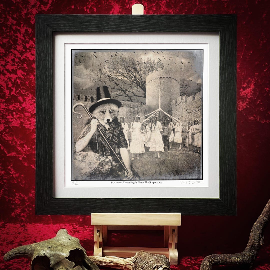 Welsh Lady Fox "shepherdess' Maypole Limited Edition Giclée Print ...