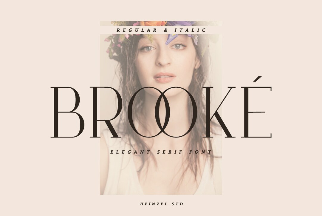 Brooké Modern Serif Font, Minimalist Font, Serif Fonts, Classy Fonts ...