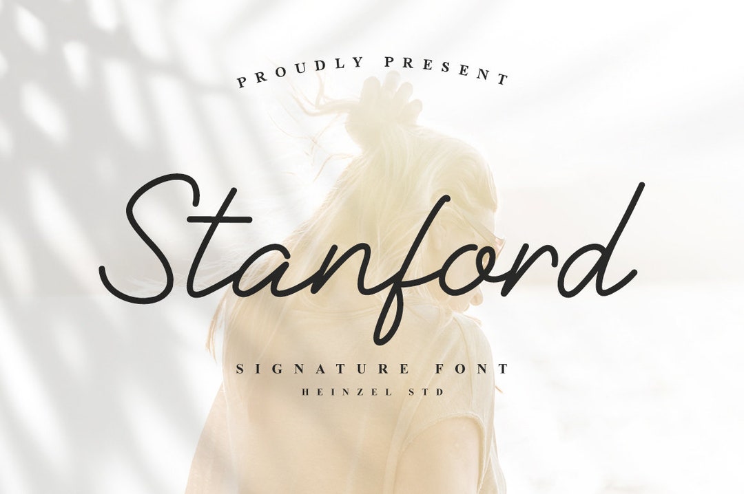 Stanford Handwritten Font: Elegant Cursive Script for Cricut & Wedding ...