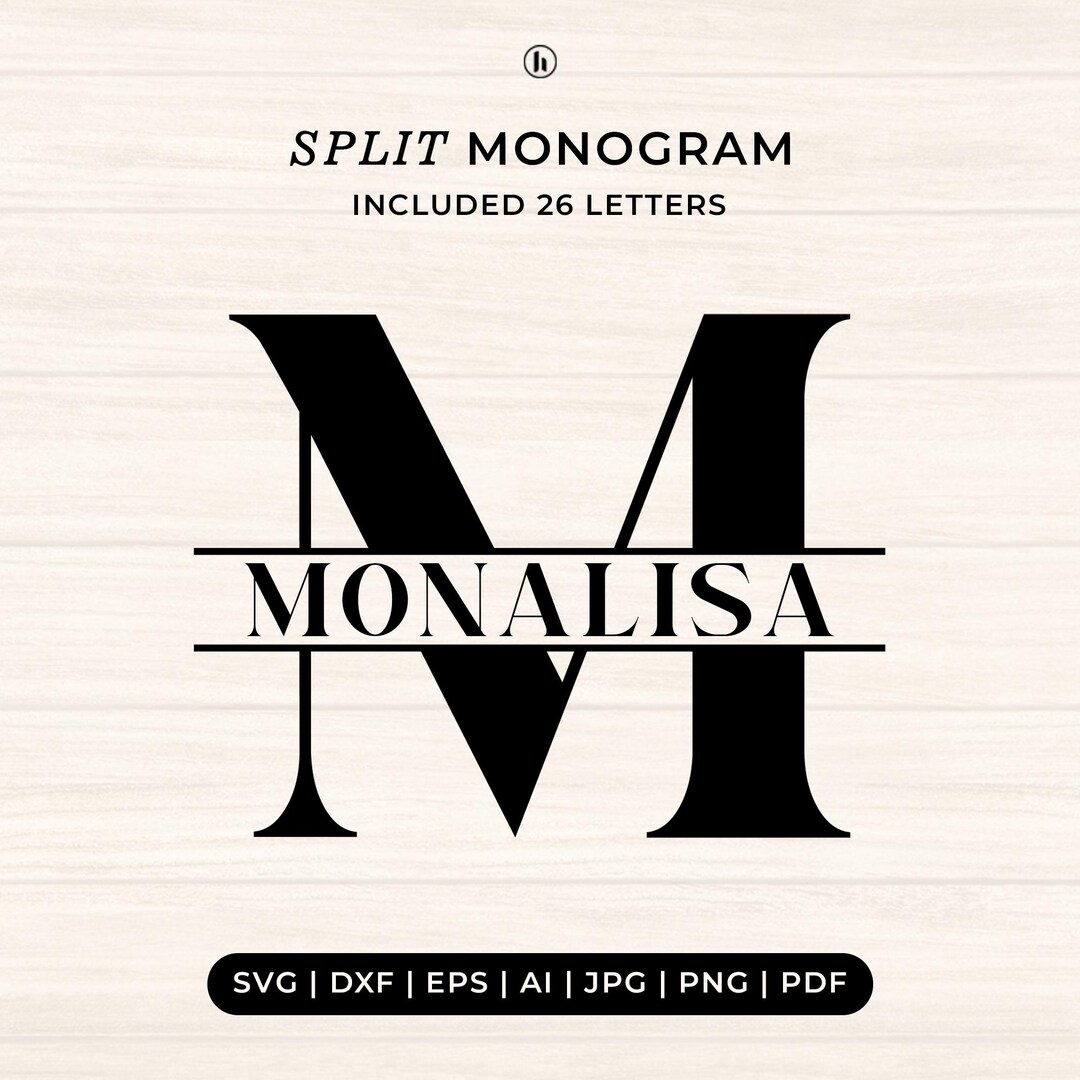 Split Monogram SVG Bundle: Family Name Cut Files (digital Download) - Etsy