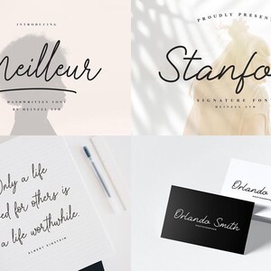 Modern Script Font Bundle, Wedding Font Bundle, Handwritten Font ...