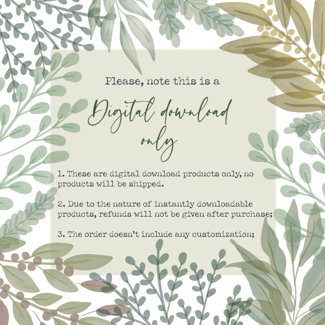 Blank Calendar With Floral Watercolor Design, Printable, Planner, Diary ...