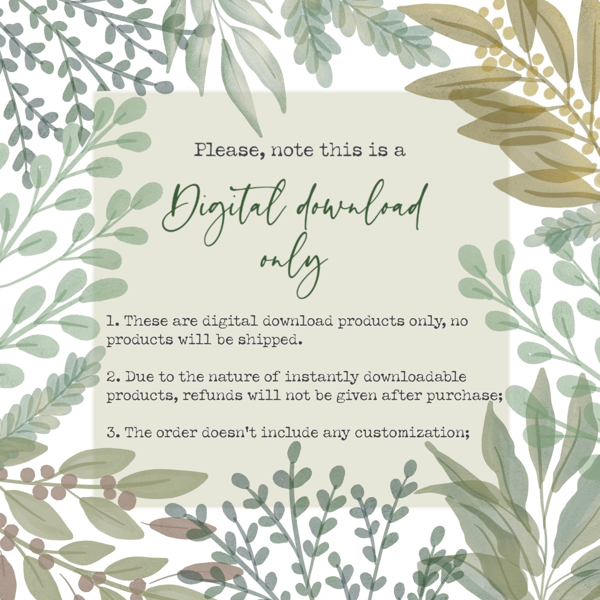 Blank Calendar With Floral Watercolor Design, Printable, Planner, Diary ...