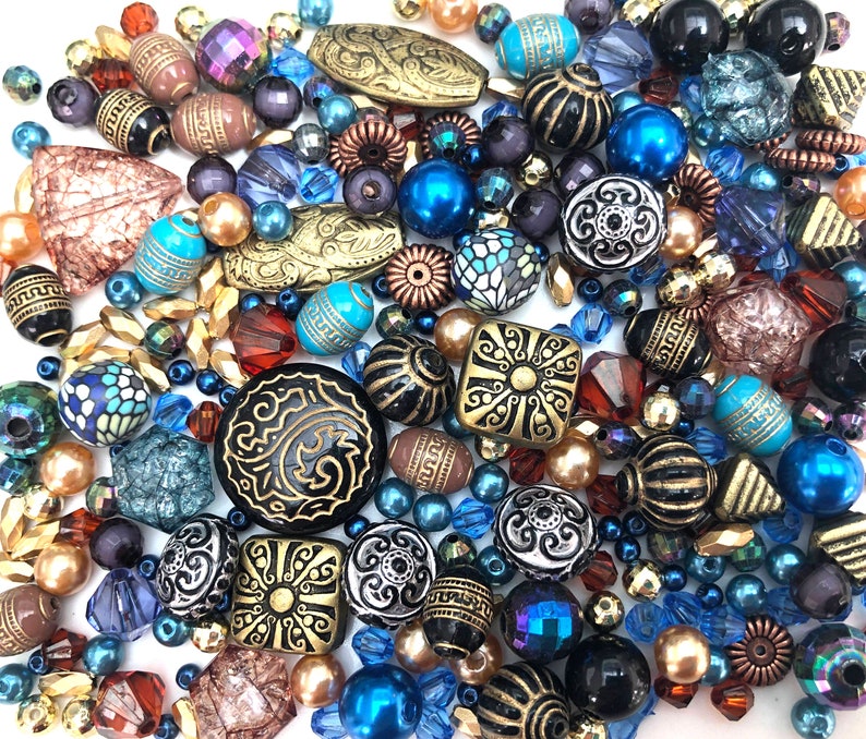 Jewellery Making Beads - Large 80g Packs of Acrylic Mixed Assortment - Etsy