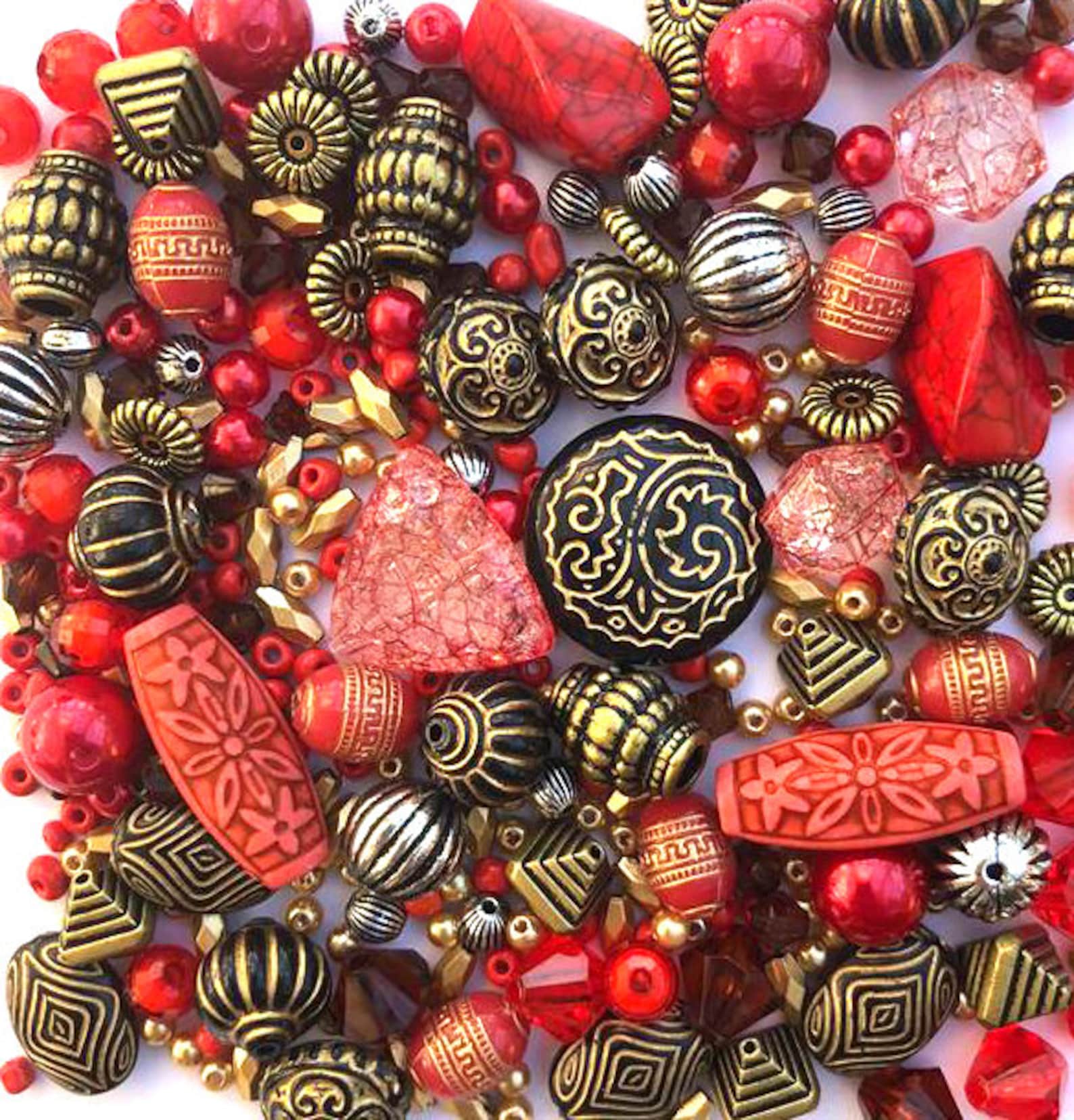 Jewellery Making Beads Large 80g Packs of Acrylic Mixed - Etsy