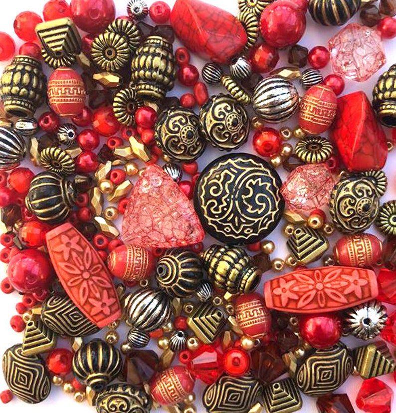 Jewellery Making Beads Large 80g Packs of Acrylic Mixed - Etsy