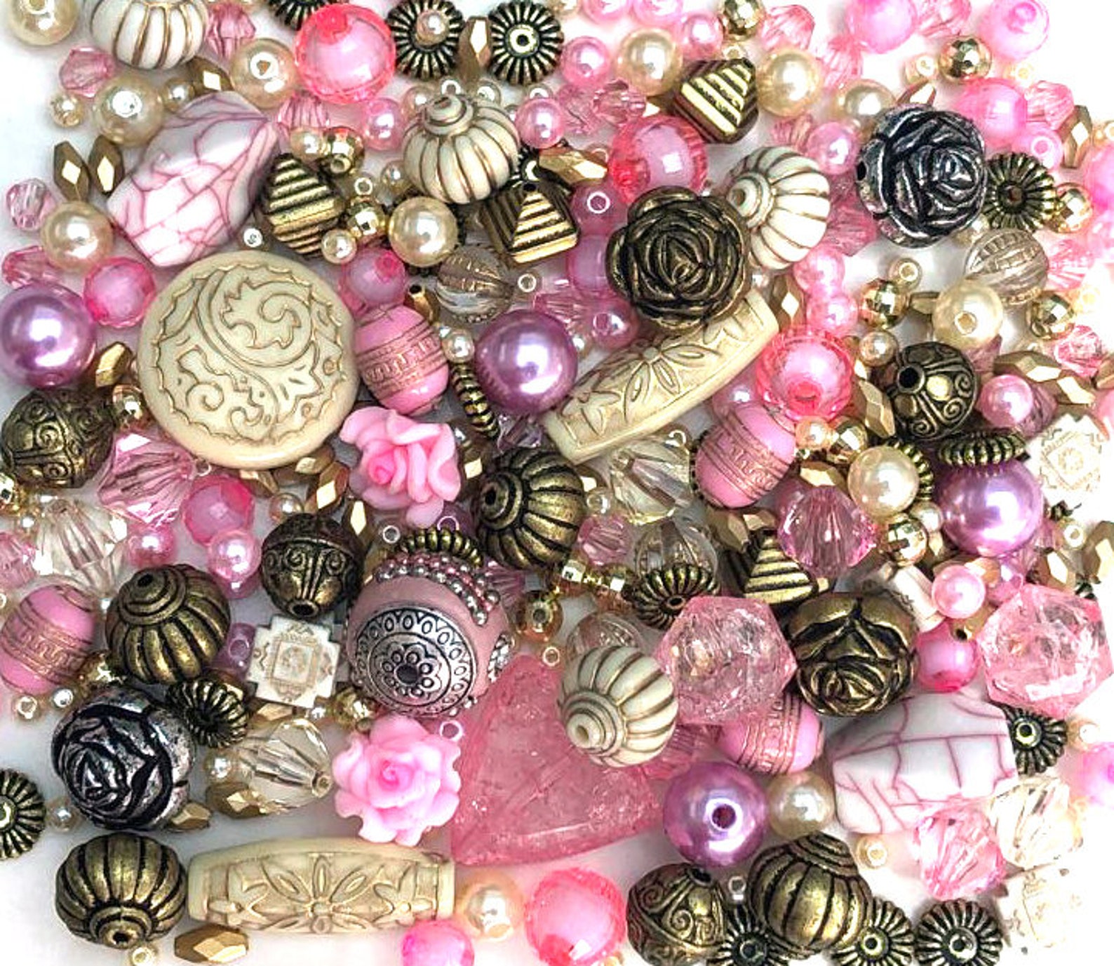 Jewellery Making Beads - Large 80g Packs of Acrylic Mixed Assortment - Etsy