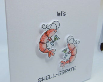 Shrimp Birthday Card - Etsy UK