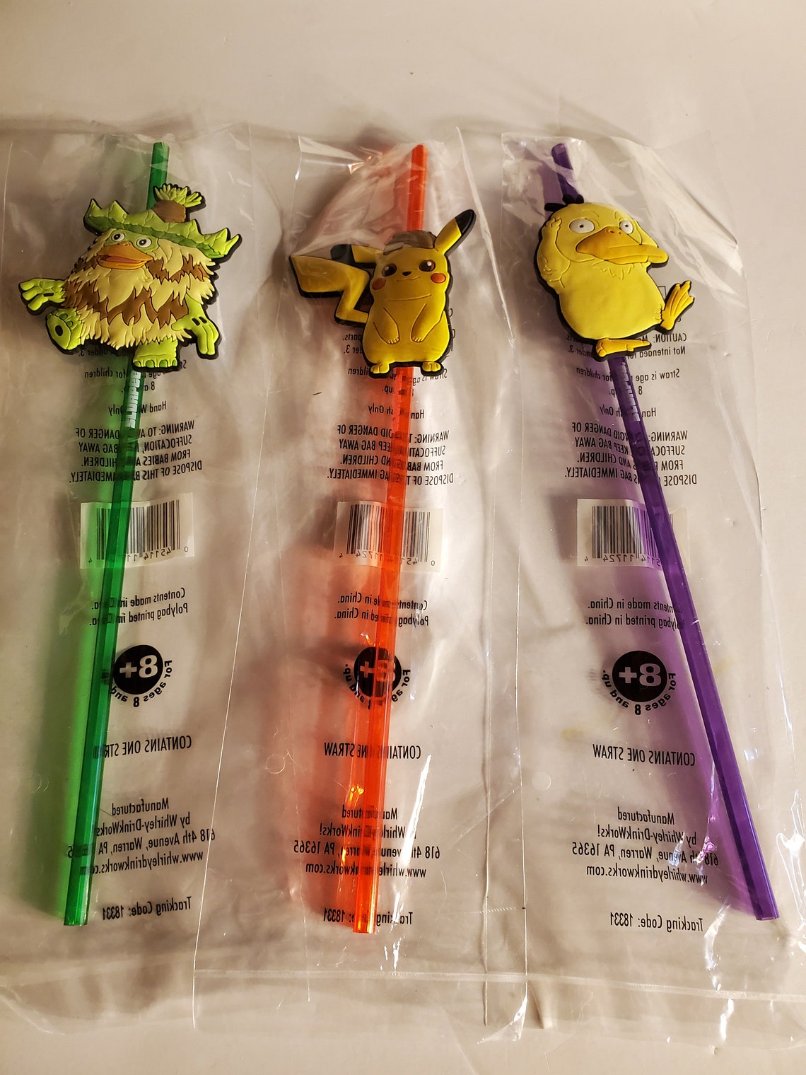 Pokemon the Movie Character Straws 7-11. Lot of 3 Straws - Etsy
