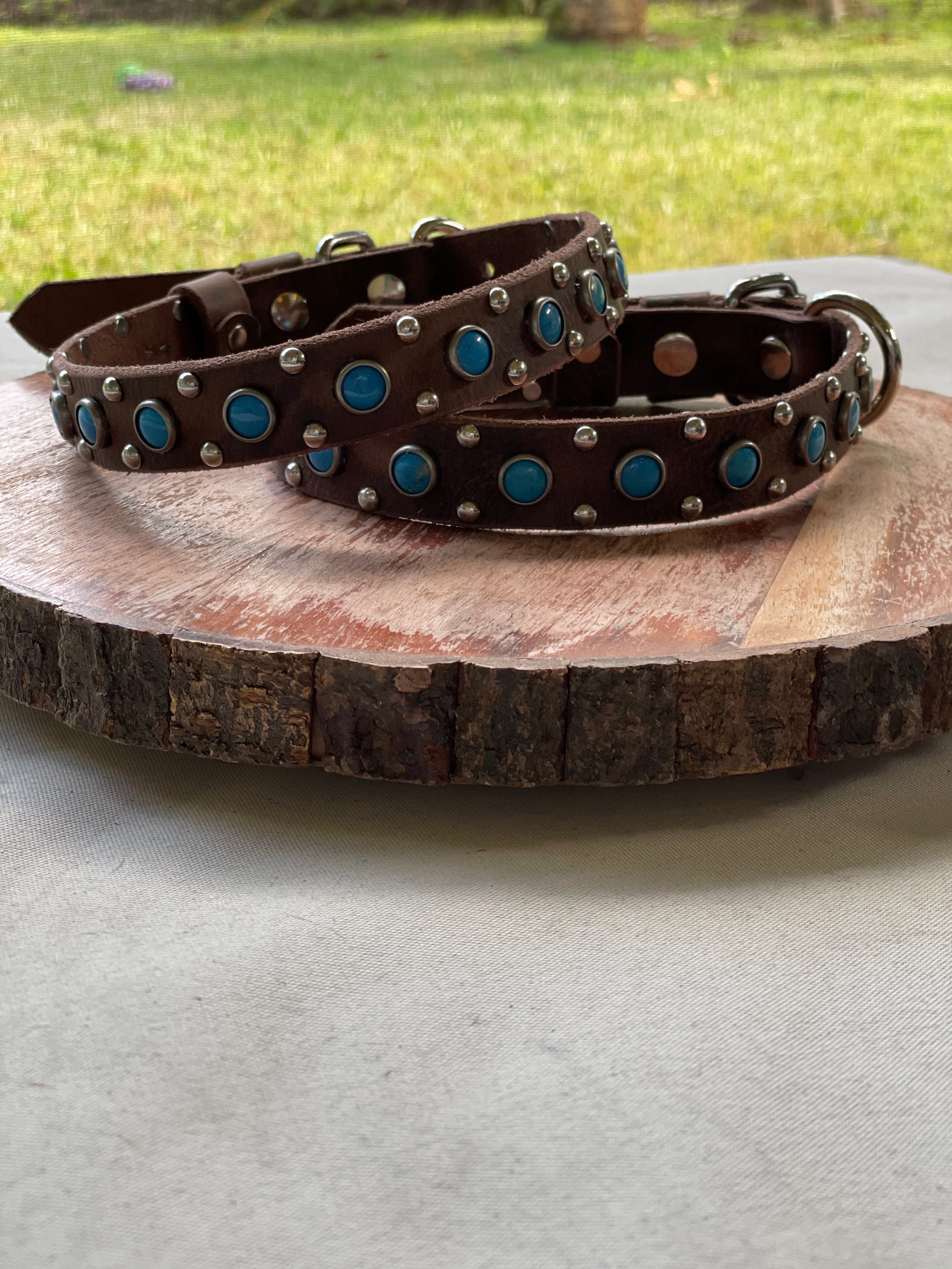 Personalized Western Custom Luxury Rustic Leather Dog Collar - Etsy