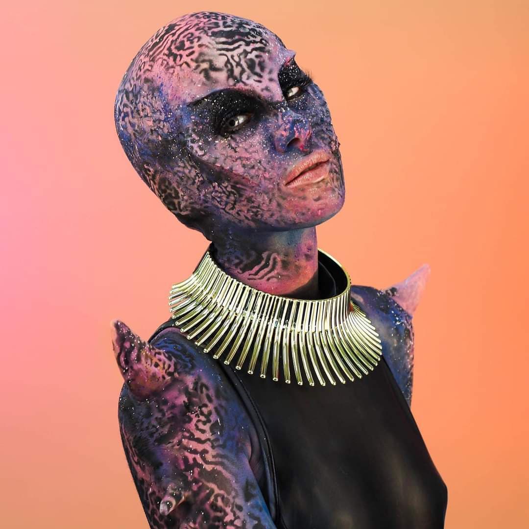 Fx Prosthetic Alien Half Face Spatial Bones Prosthetic Alien Half Face ...