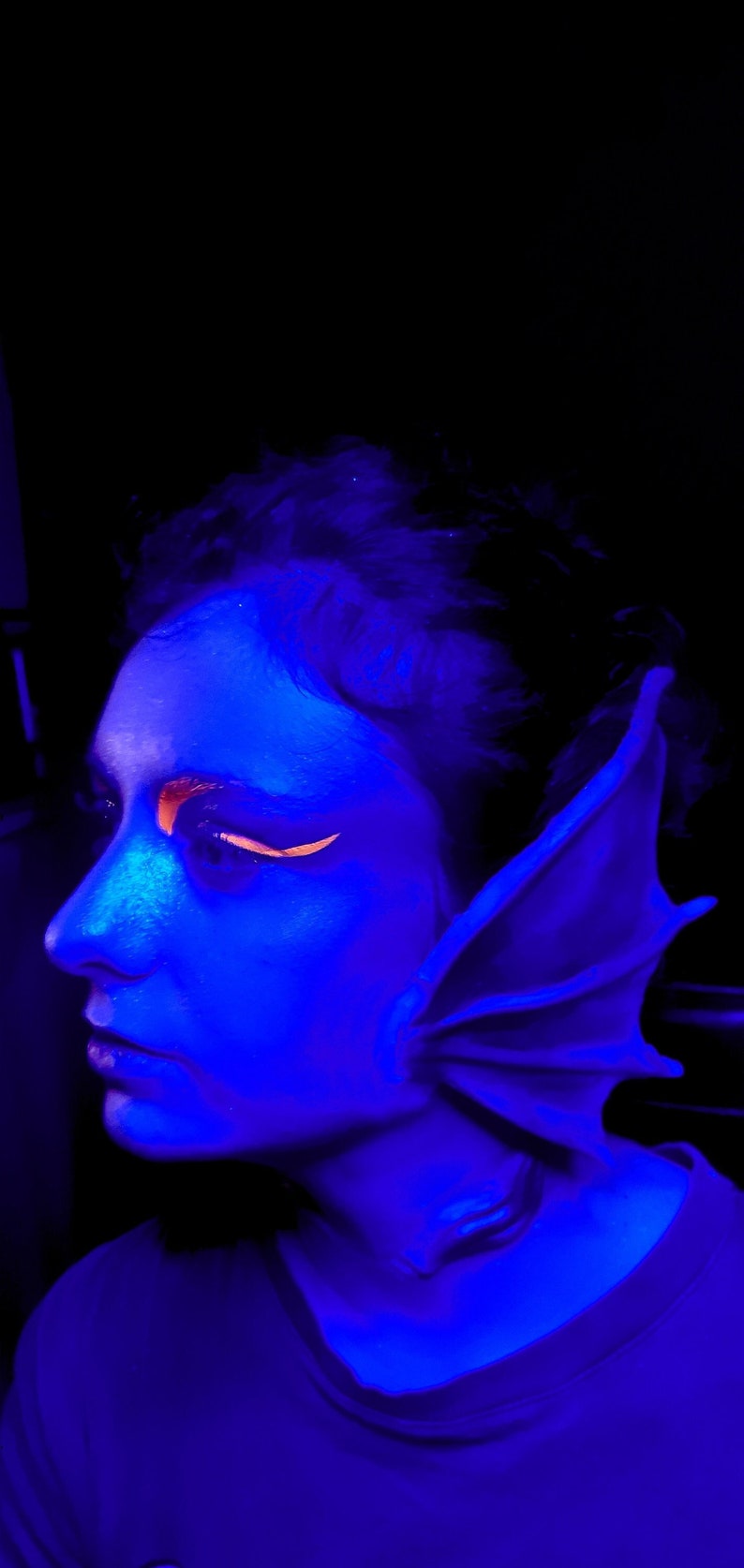 Fx Prosthetic Mermaid Large Aqua Demon Ears Prosthesis | Etsy