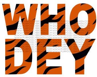 Who Dey Png | Etsy