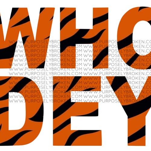 Who Dey Sundays in the Jungle Who Dey Bengals Bengals Who - Etsy