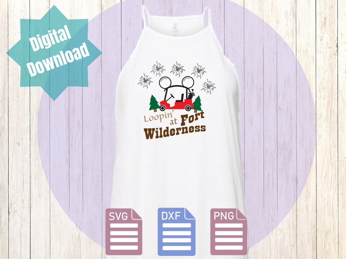 Looping at Fort Wilderness Svg Camping at the Fort Svg - Etsy