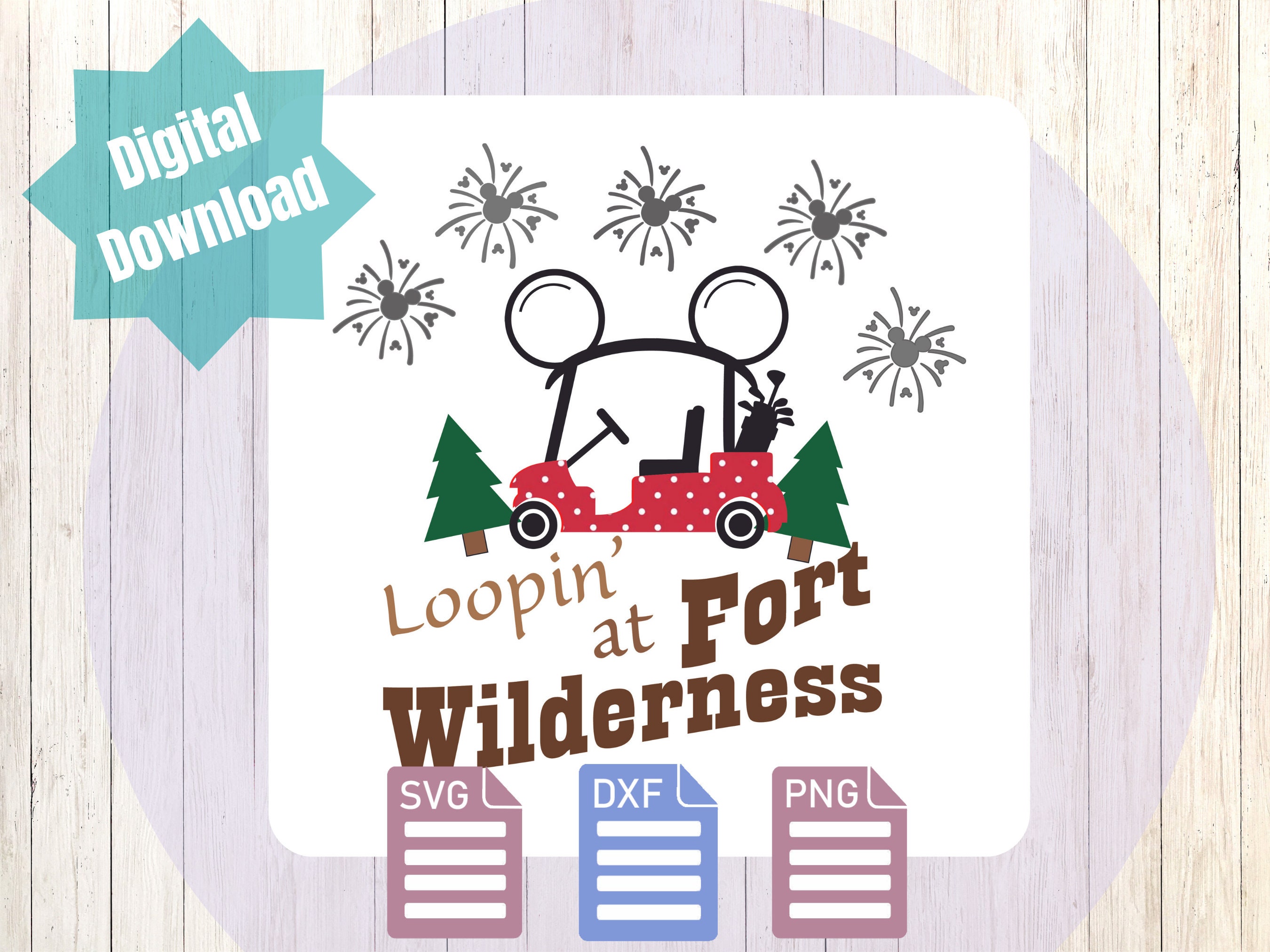 Looping at Fort Wilderness Svg, Camping at the Fort Svg, Florida Fort ...