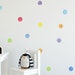 Watercolor Rainbow Polka Dot Wall Decals Bright and Colorful | Etsy