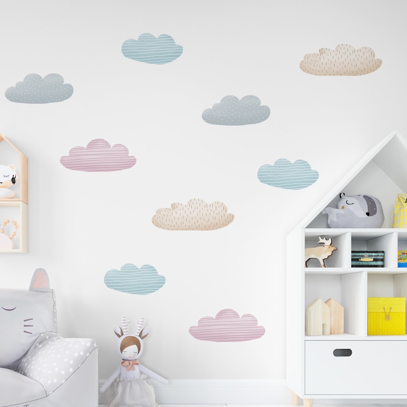 Cloud Wall Decals - Etsy