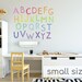 Watercolor ABC Wall Decals, Uppercase Letters Fabric Wall Stickers ...