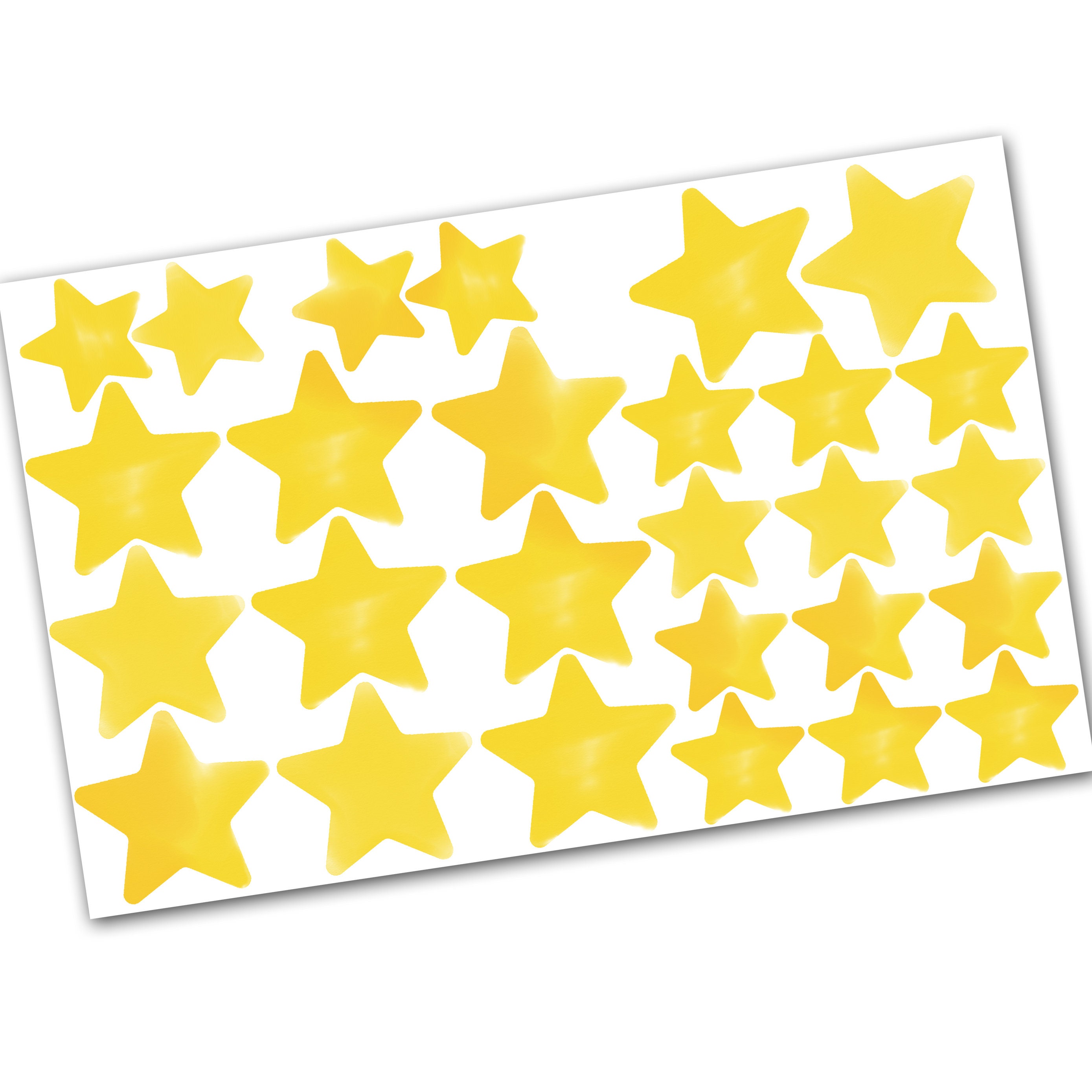 Yellow Stars Wall Decals Kids Room Wall Stickers Nursery | Etsy