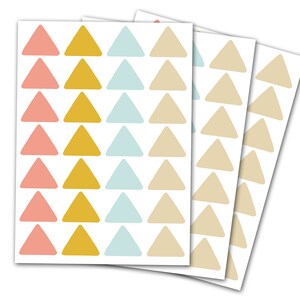 Hand Drawn Triangle Wall Decals, Irregular Triangles Wall Stickers ...