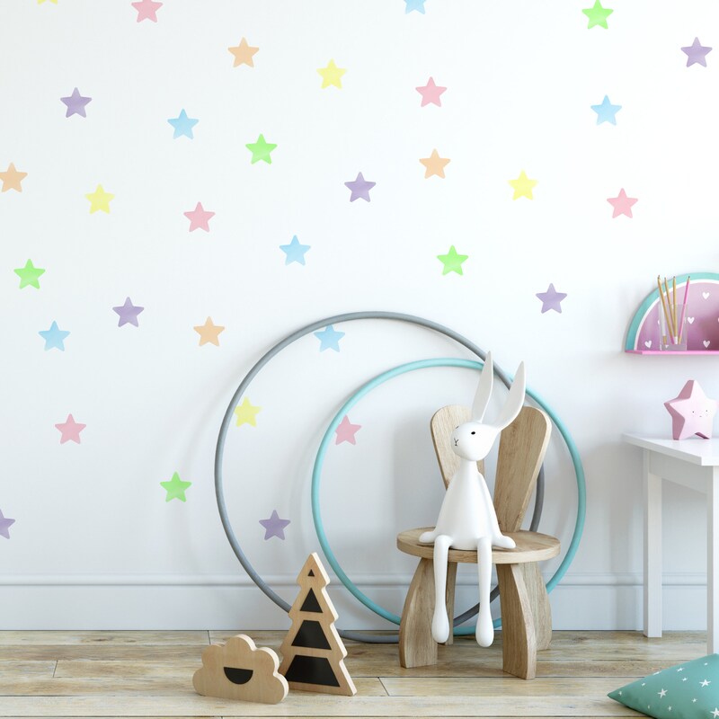 Pastel Rainbow Wall Decal - Etsy