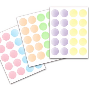 Rainbow Polka Dot Wall Decals, Pastel Girl Room Stickers, Rainbow Color ...