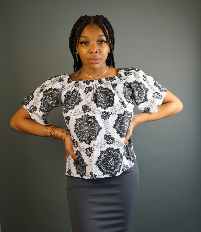 African Print top African clothing Ankara Women's top | Etsy