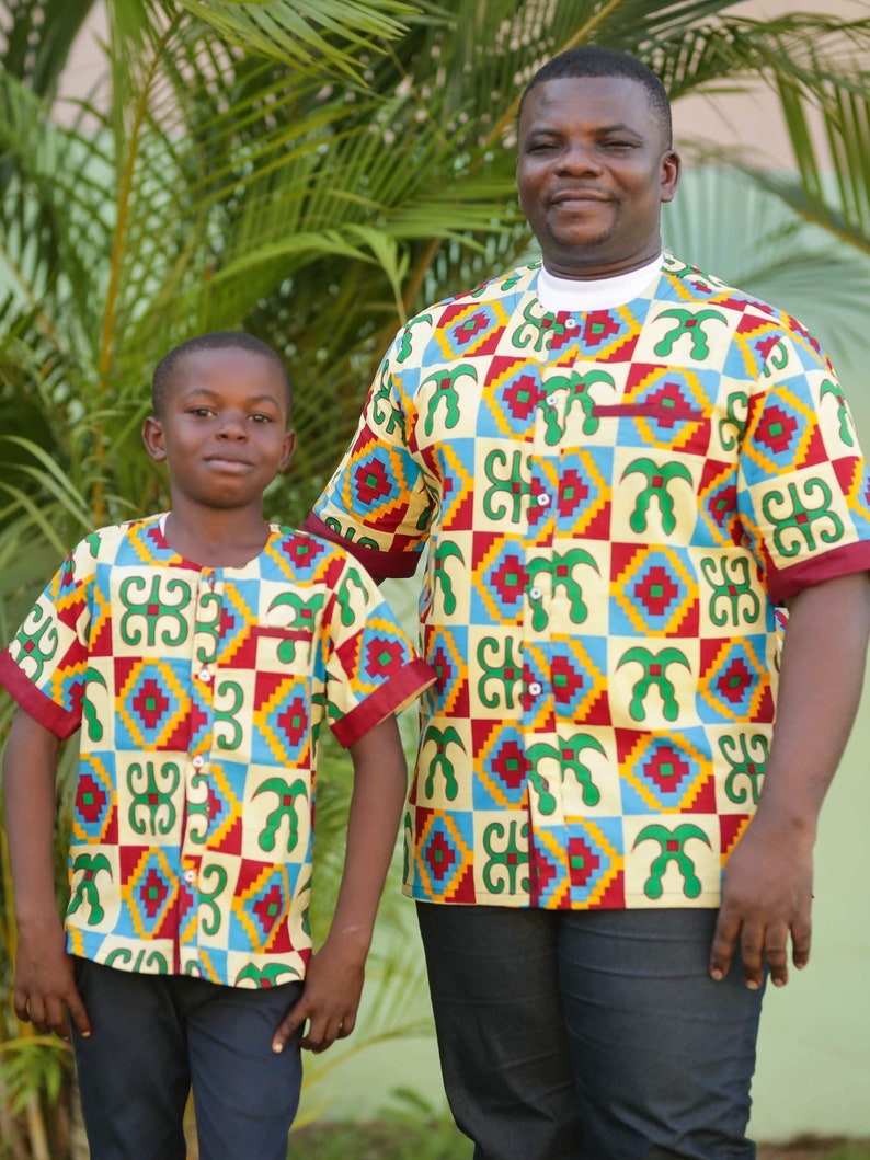 African Print Boy Shirt, African Shirt, Dashiki Shirt, Kwanzaa Shirt ...
