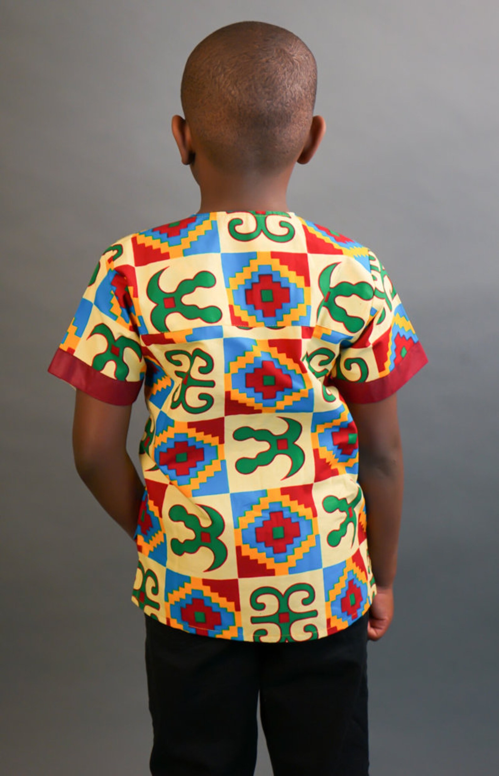 African Print Boy Shirt, African Shirt, Dashiki Shirt, Kwanzaa Shirt ...