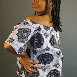 African Print Top, African Clothing, Ankara Women's Top, off the Shoulder - Etsy