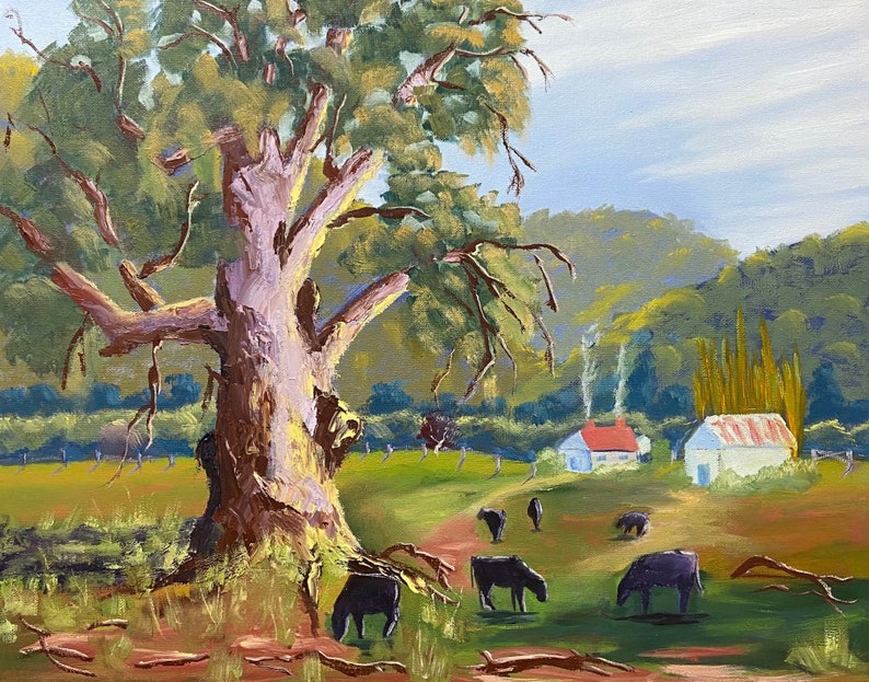 Big Old Red Gum,gumtree,tree,redgum,bush,valley,farmland,countryside ...