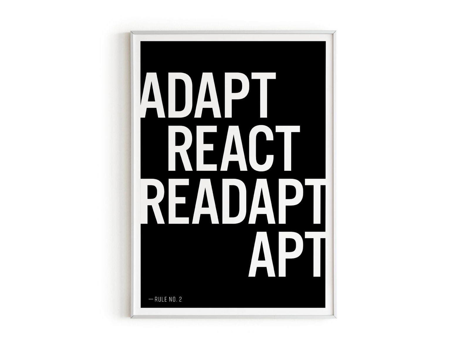 Adapt React Readapt Apt The Office US Póster de alta - Etsy España
