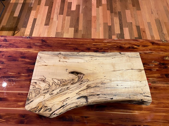 Hackberry Floating Shelf Floating Shelf Live Edge Wood Bark - Etsy