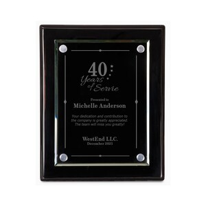 Floating Glass Plaque, Elegant Award, Prestigious Custom Award, Modern ...